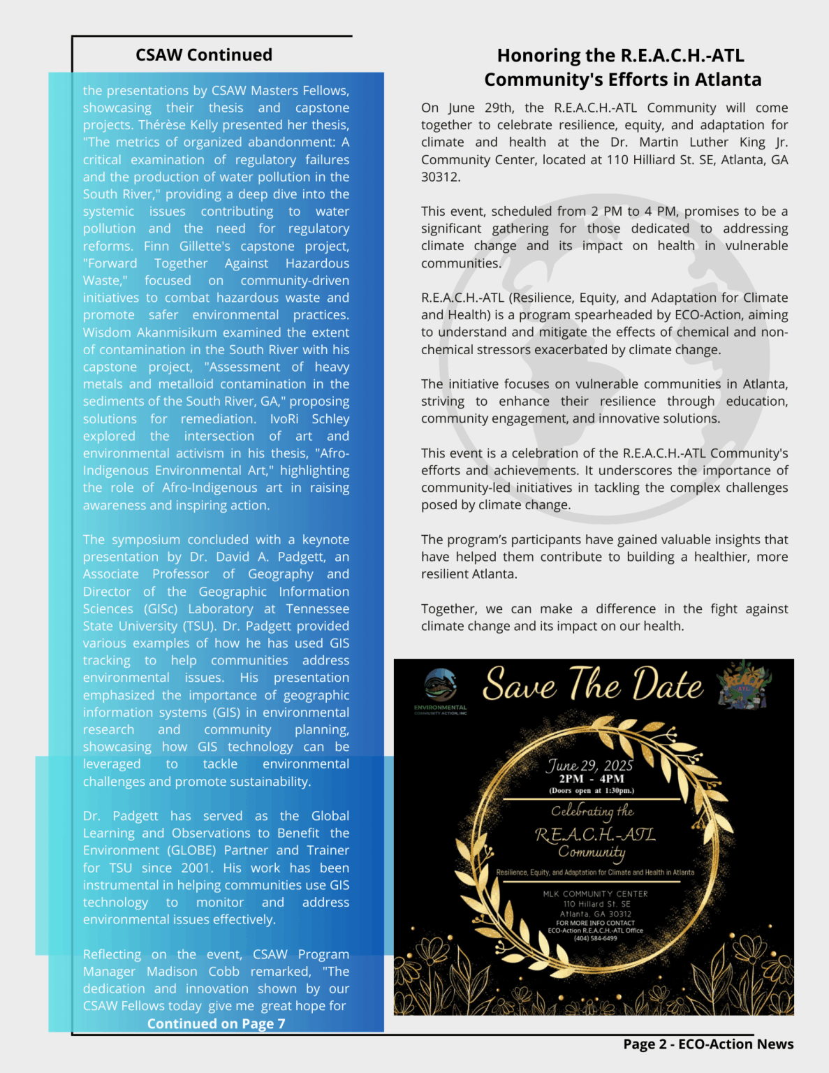 ECO-Action News – May 2025 – Eco